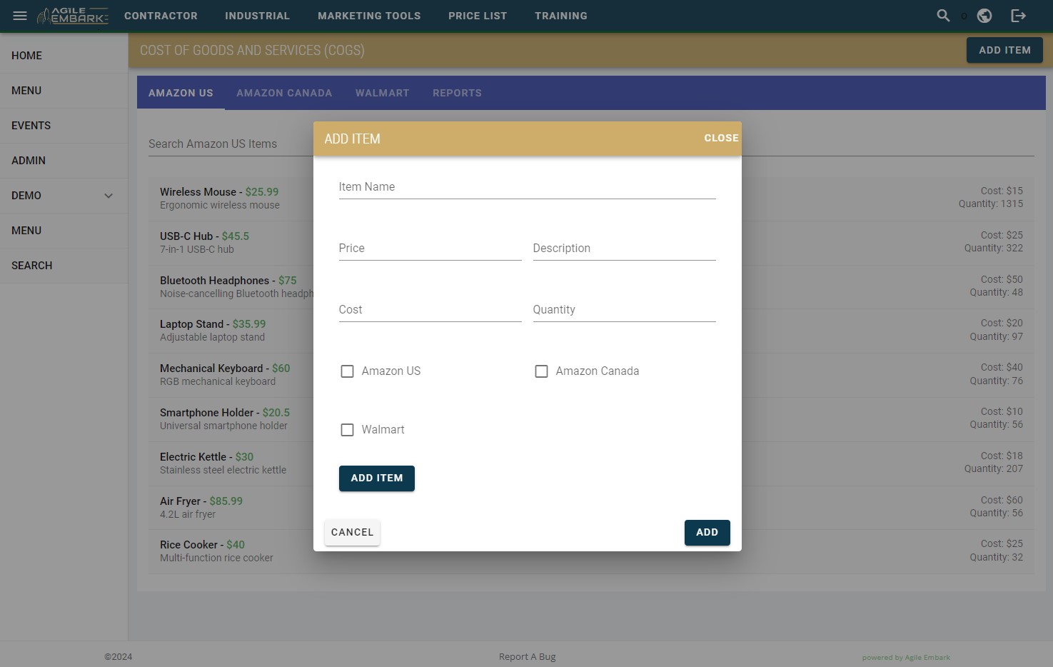 Comprehensive COGS Management Solutions - Agile Consulting LLC